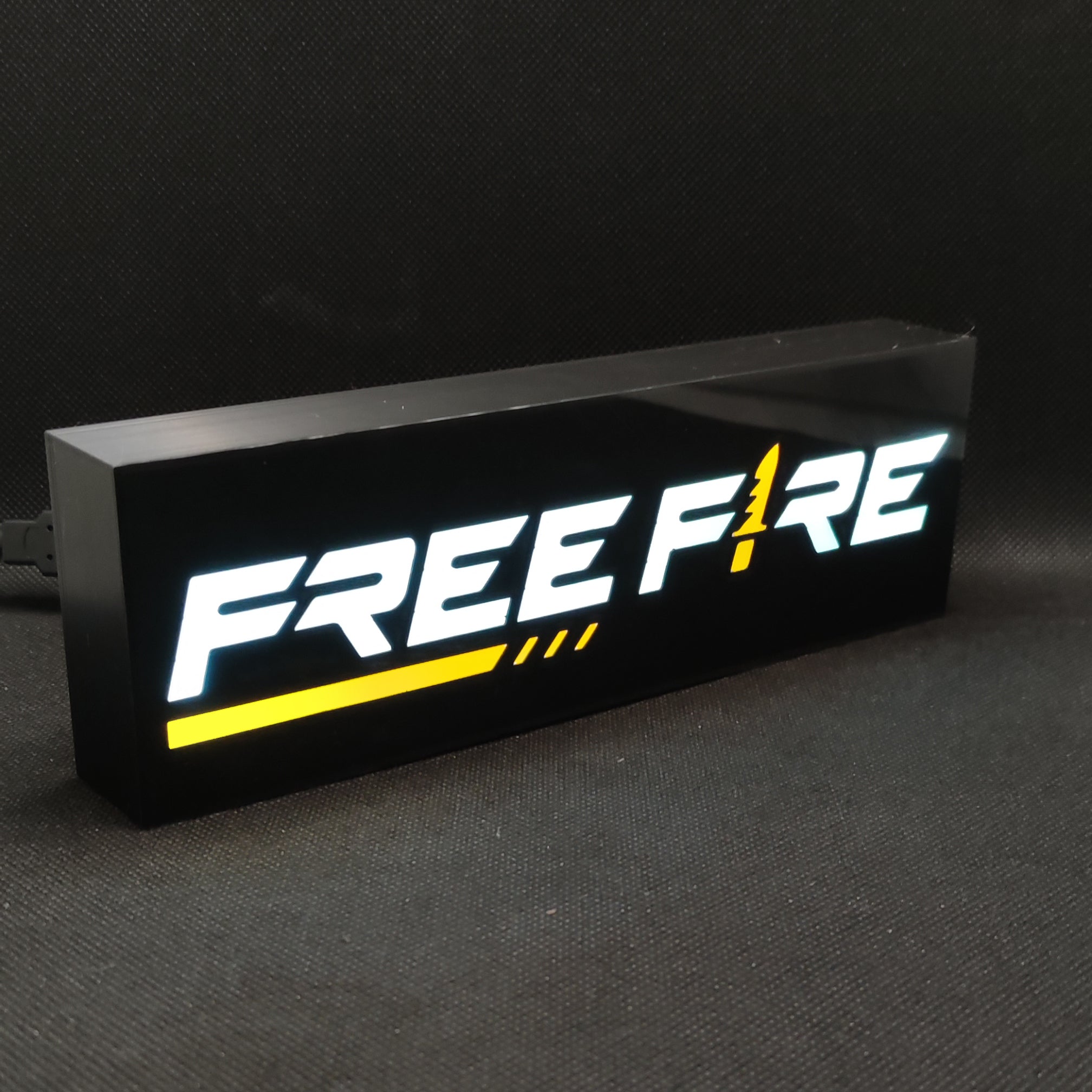 FREE FIRE Led Lightbox Sign – Gleam Layer