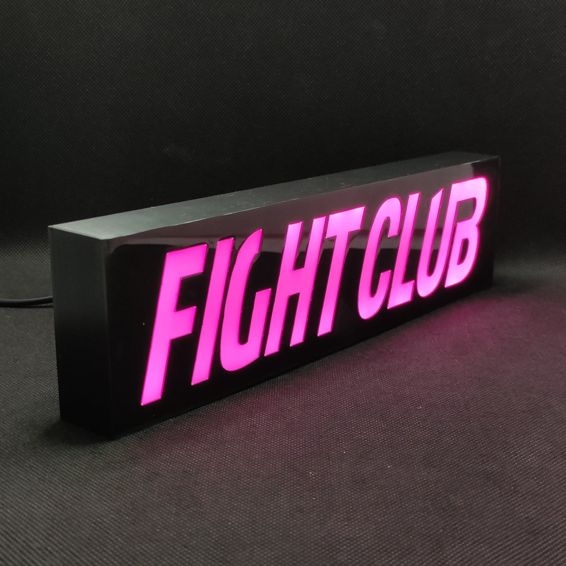 Fight Club Movie Led Lightbox Sign – Gleam Layer