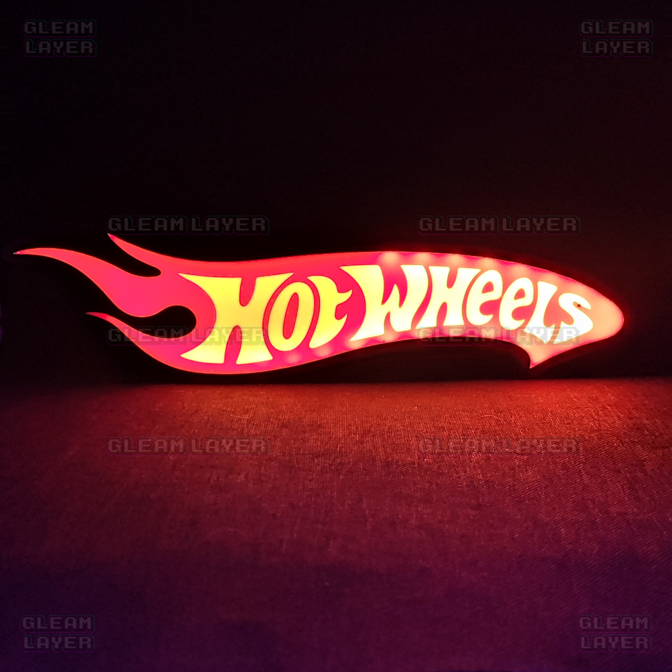 Hot Wheels Led Light Sign – Gleam Layer