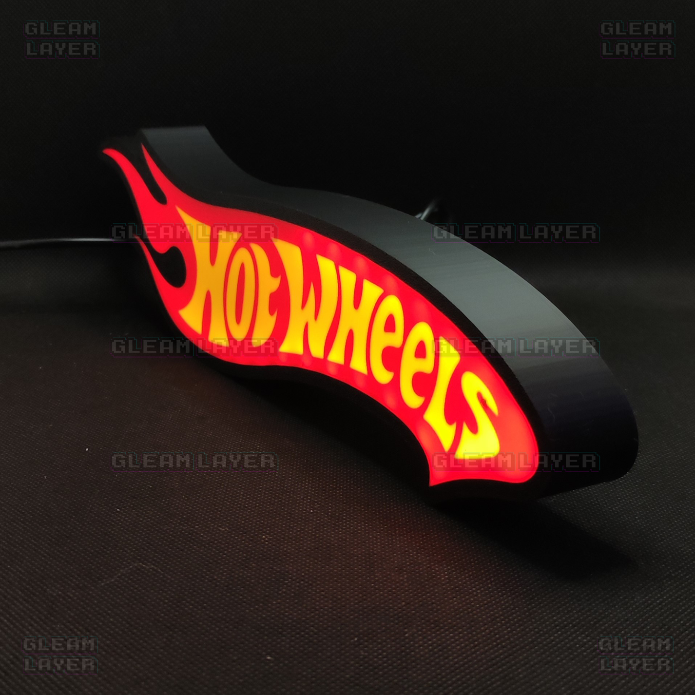 Hot Wheels Led Light Sign – Gleam Layer
