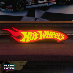 Hot Wheels Led Light RGB Sign – Gleam Layer