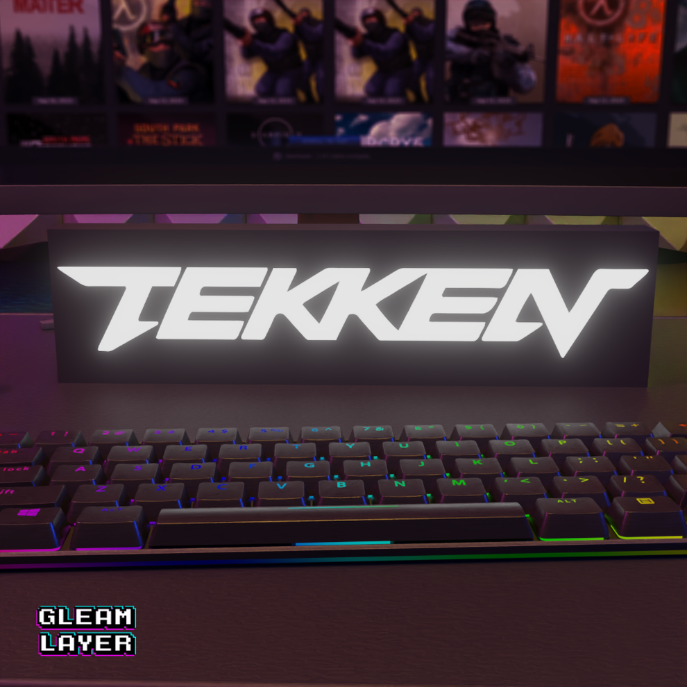 Tekken Led Gaming Lightbox Rgb Light Sign – Gleam Layer