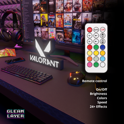 Valorant Led Gaming Lightbox Rgb Light Sign – Gleam Layer