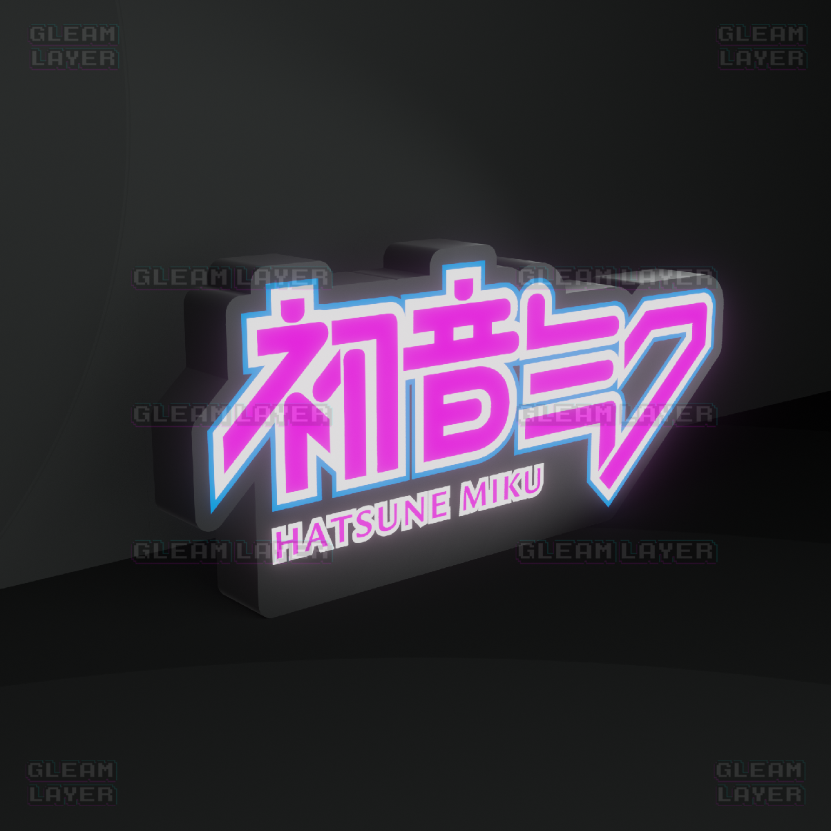 初音ミク Hatsune Miku Led Light Sign – Gleam Layer