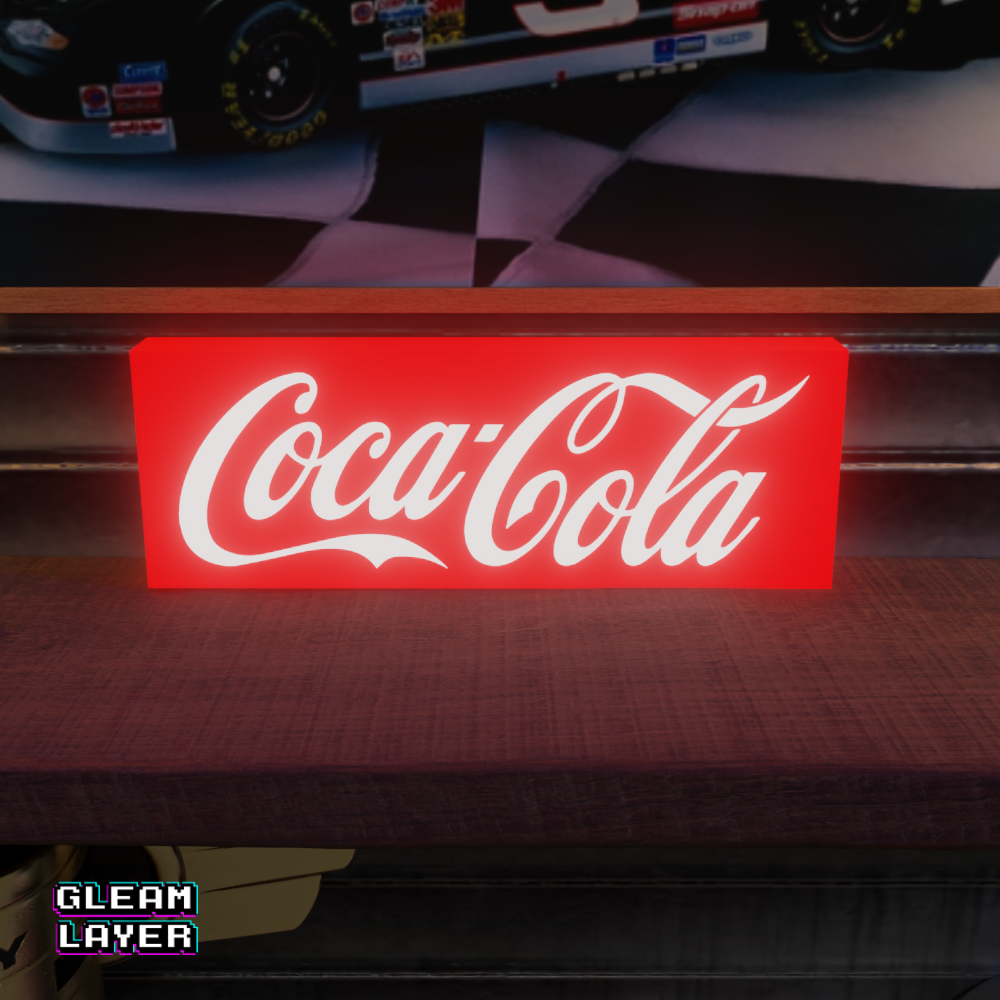 Coca-Cola Red LED Light RGB Sign Lightbox – Gleam Layer